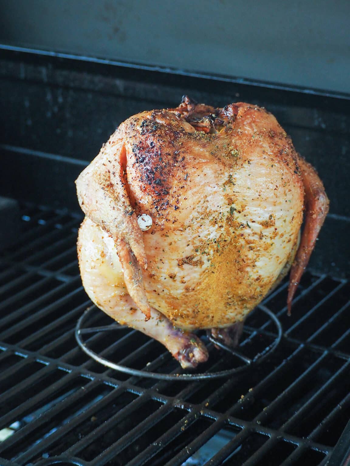Grilled Beer Can Chicken - Ole Blue Dog