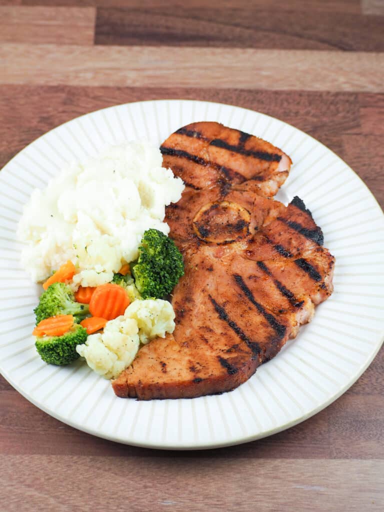 Grilled Ham Steak - Ole Blue Dog