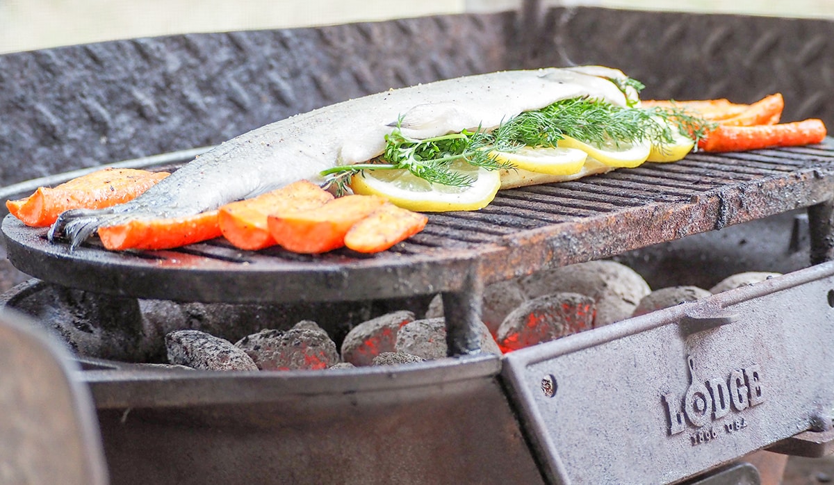 How to Grill a Trout - Ole Blue Dog