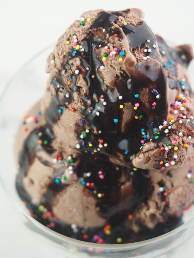 Easy Homemade Chocolate Ice Cream - Ole Blue Dog