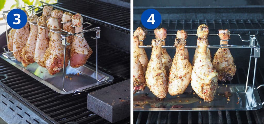 Grilled BBQ Chicken Legs - Ole Blue Dog